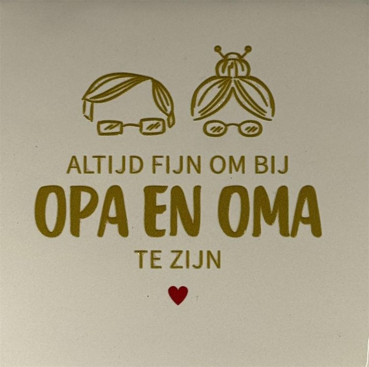 Yett Tegeltje Altijd fijn om bij opa en oma te zijn (Creme) - Panache ...