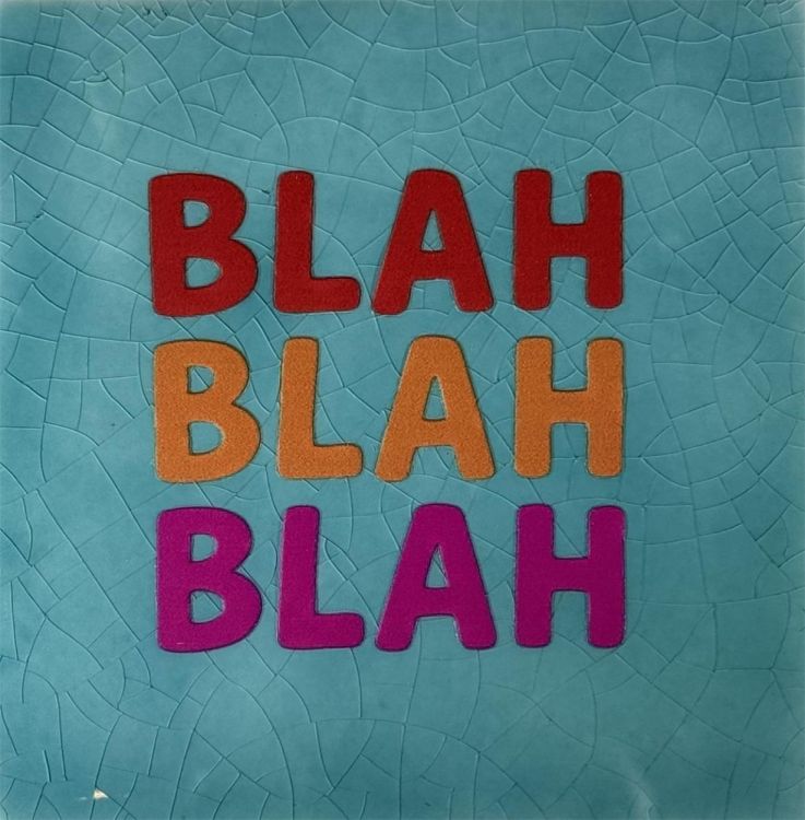 Yett Tegeltje Blah blah blah (Groen) - Panache (Koksijde)