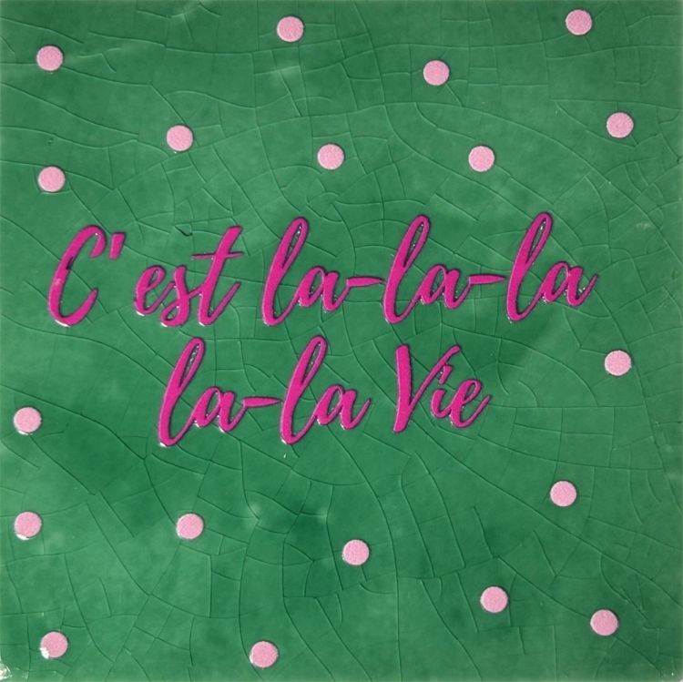 Yett Carreaux à message (Groen) - Panache (Koksijde)