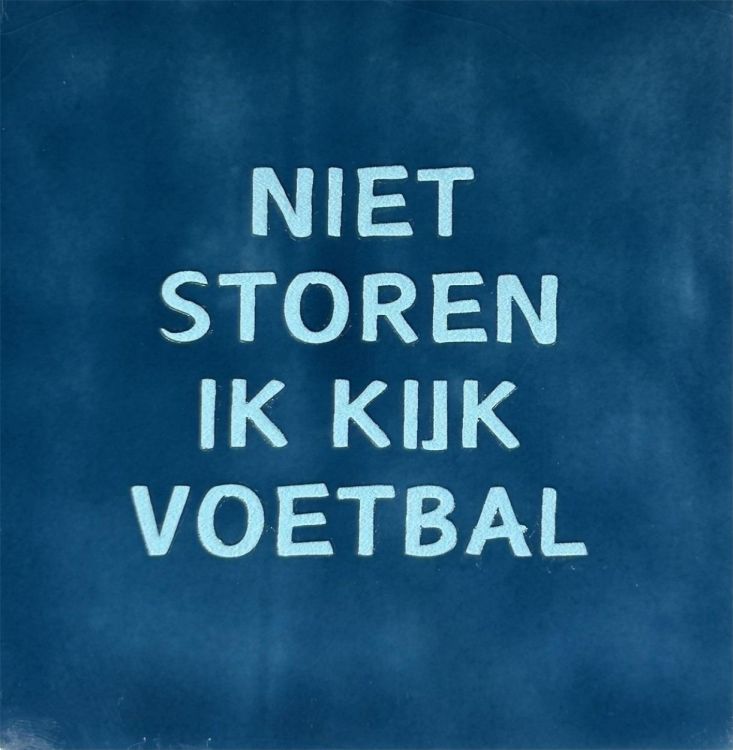 Yett Tegeltje Niet storen ik kijk voetbal (Donkerblauw) - Panache ...