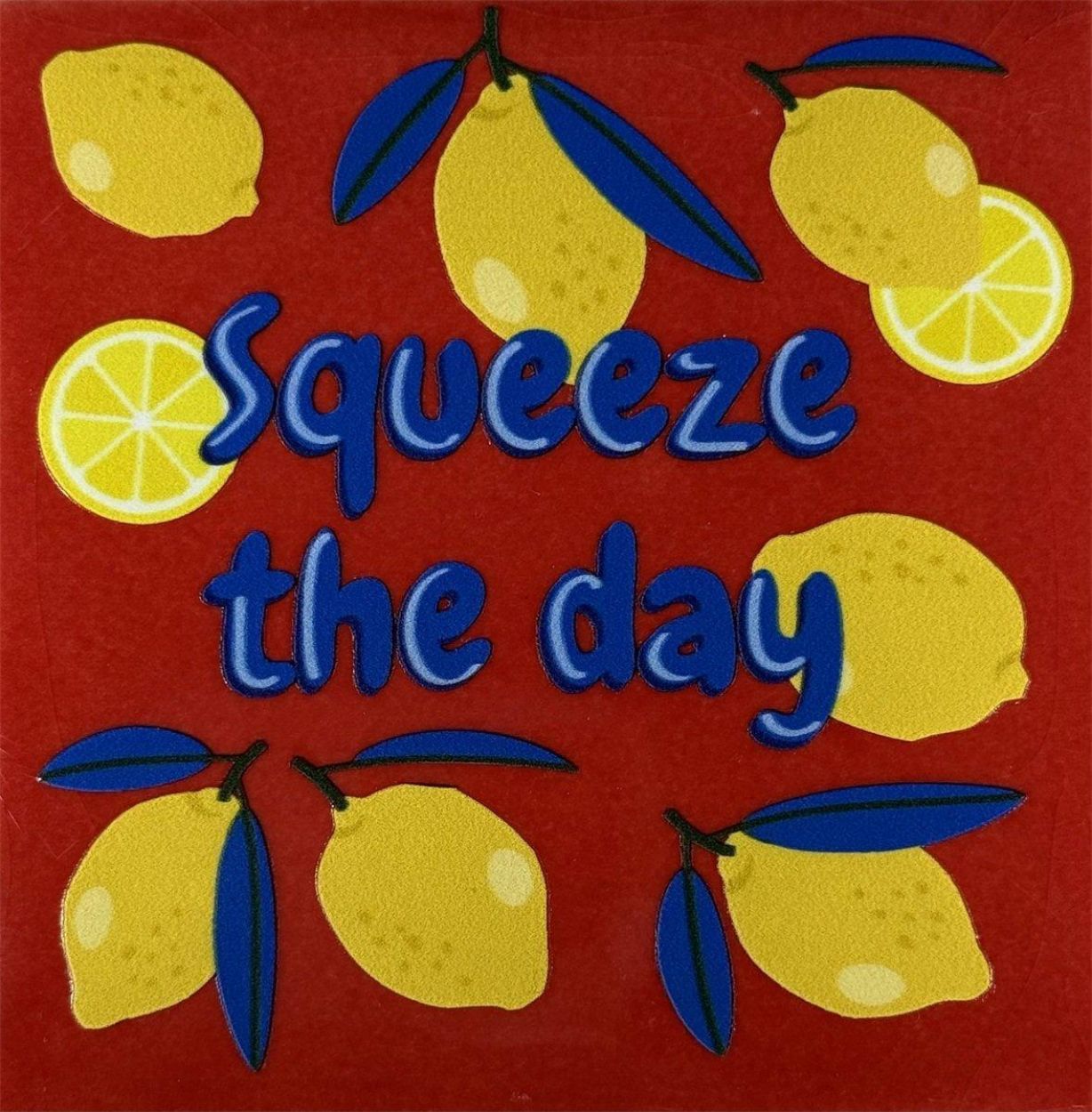 Yett Tegeltje Squeeze the day (Rood) - Panache (Koksijde)