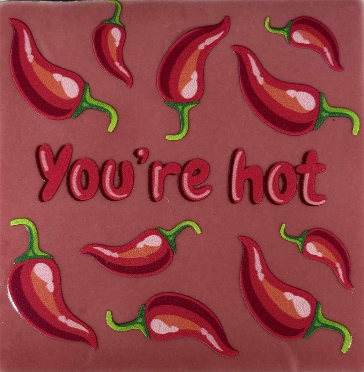 Yett Tegeltje You're hot (Roze) - Panache (Koksijde)